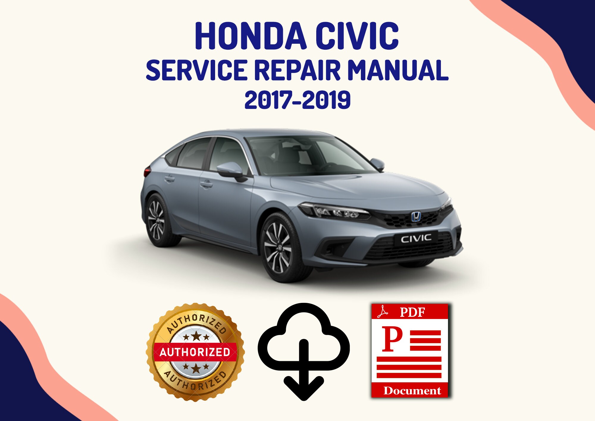 Honda CIVIC 2017-2019 Service Repair Manual Manual - Etsy