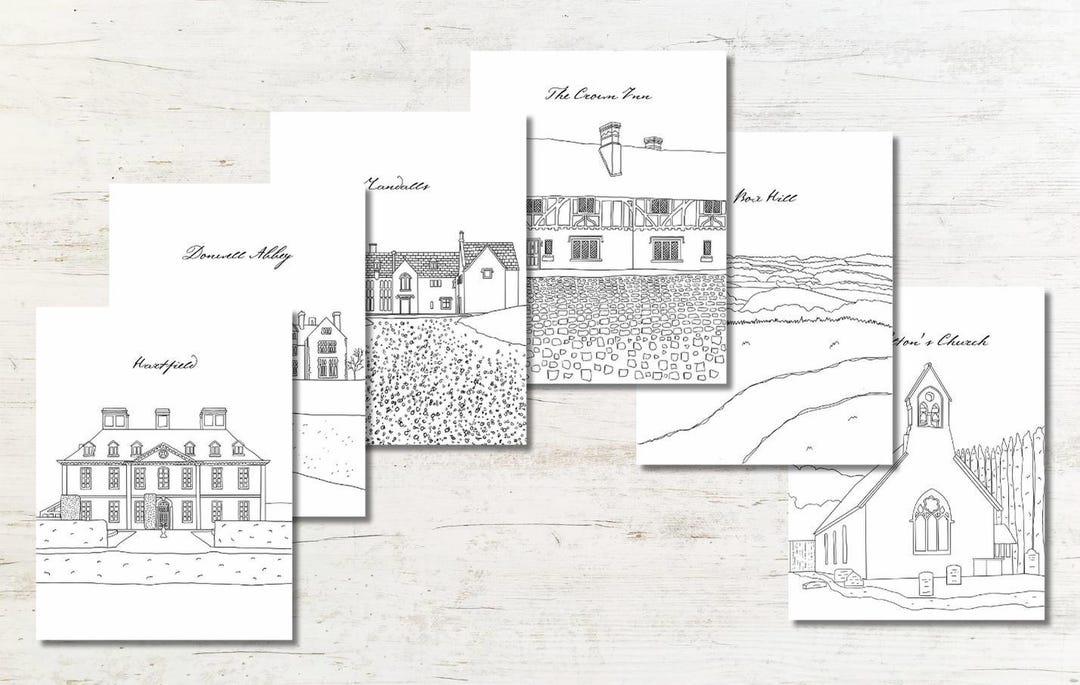 Printable Emma Coloring Pages | Jane Austen Coloring Pages | 8.5 X 11 ...