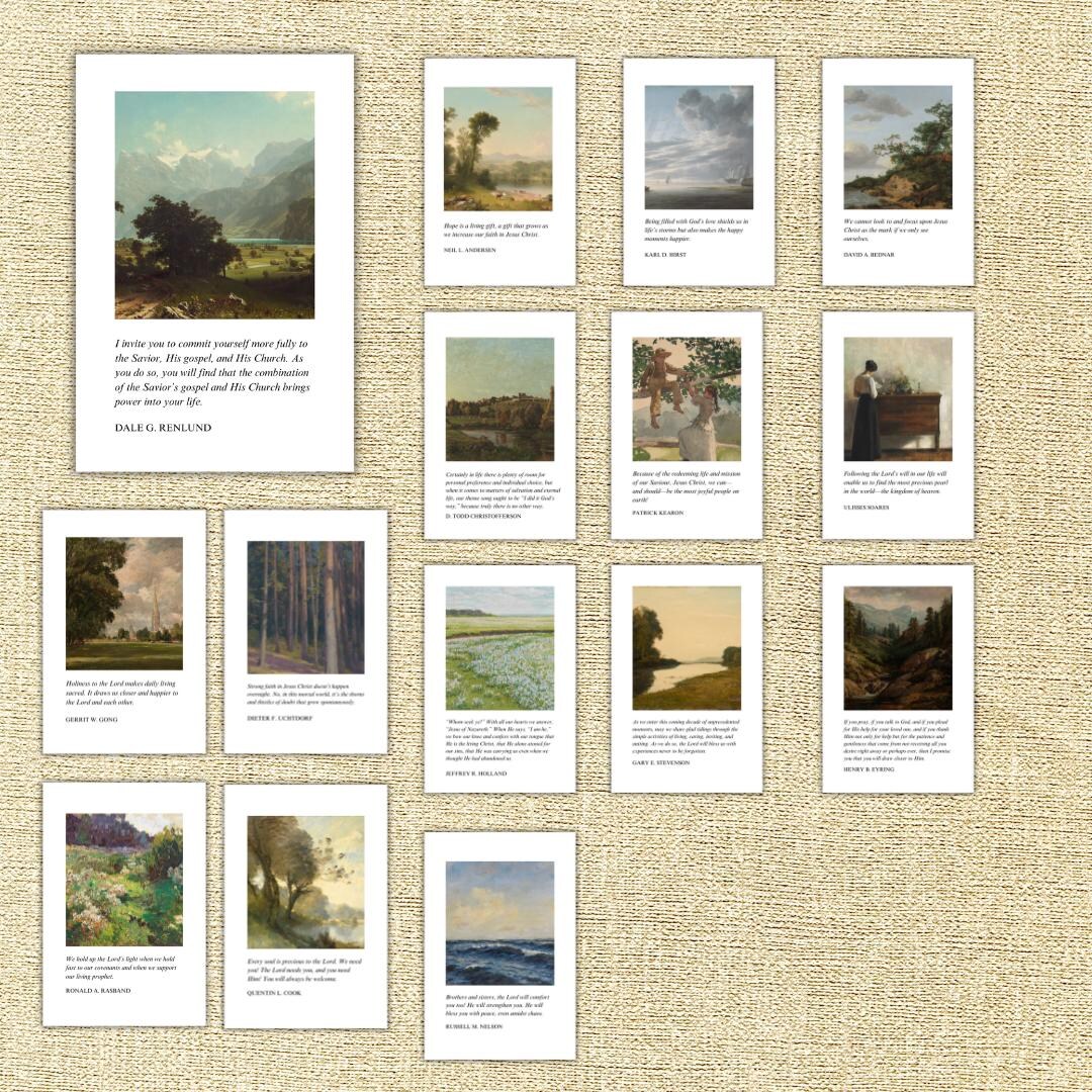 Cottagecore General Conference Cards | October 2024 General Conference ...