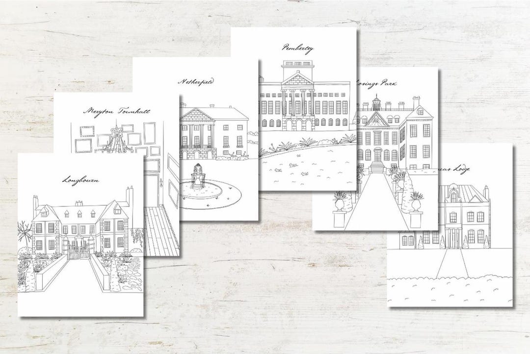 Printable Pride and Prejudice Coloring Pages | Jane Austen Coloring ...