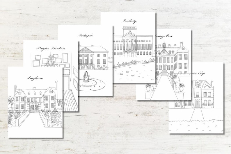 Pride and Prejudice Coloring Pages: Jane Austen Printable Scenes ...