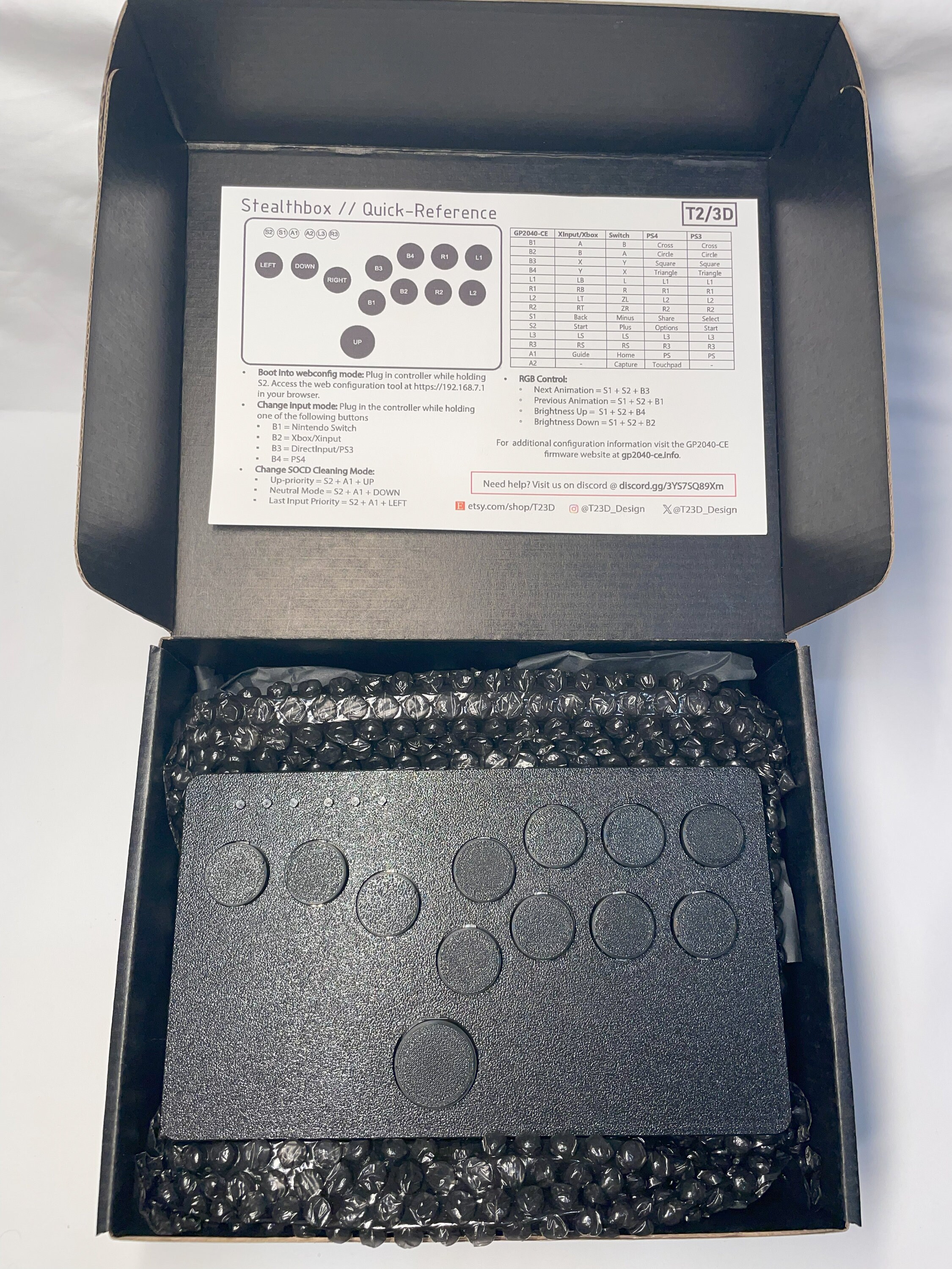 Stealthbox Flatbox Based Rgb Hitbox Style Controller Etsy 