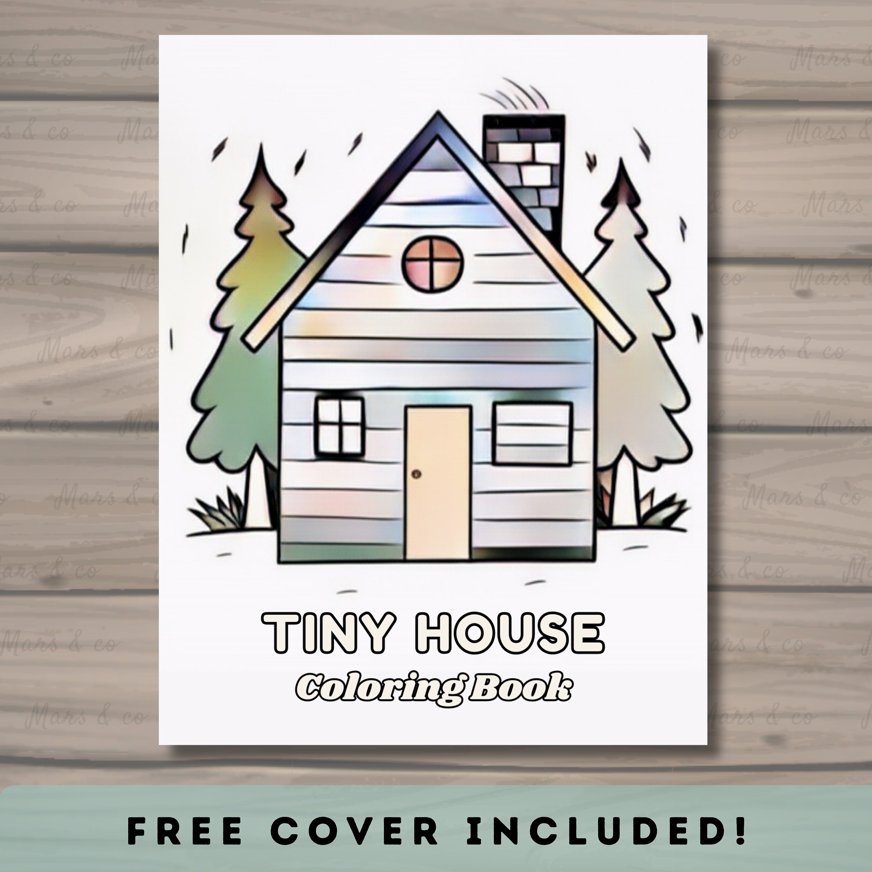15 Tiny Houses Coloring Pages Tiny House Coloring House - Etsy Australia
