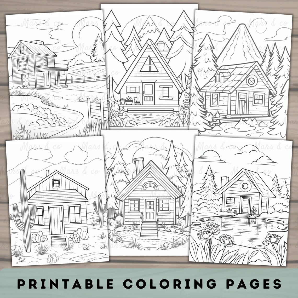 30 Tiny Houses Coloring Pages, Tiny House Coloring, House Coloring ...
