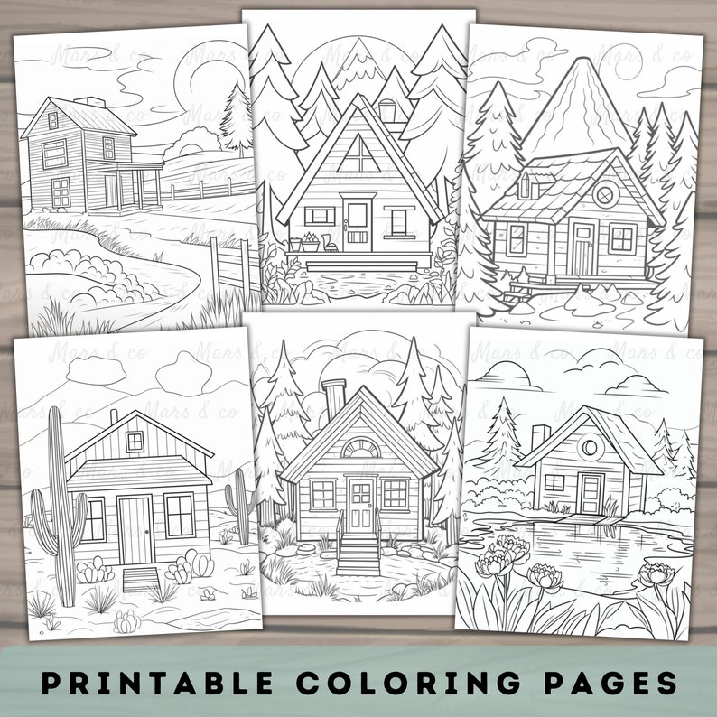 30 Tiny Houses Coloring Pages, Tiny House Coloring, House Coloring ...