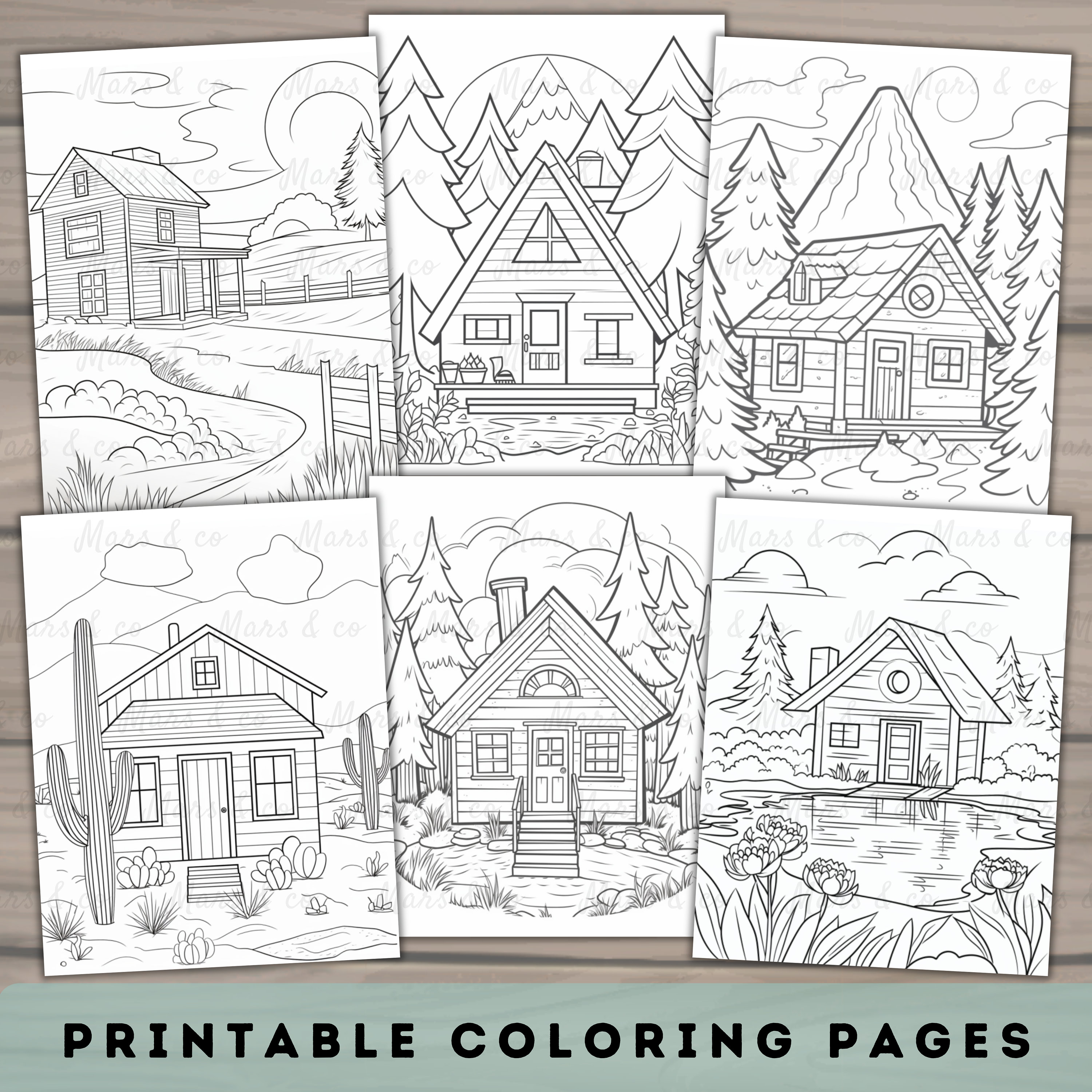 30 Tiny Houses Coloring Pages, Tiny House Coloring, House Coloring ...