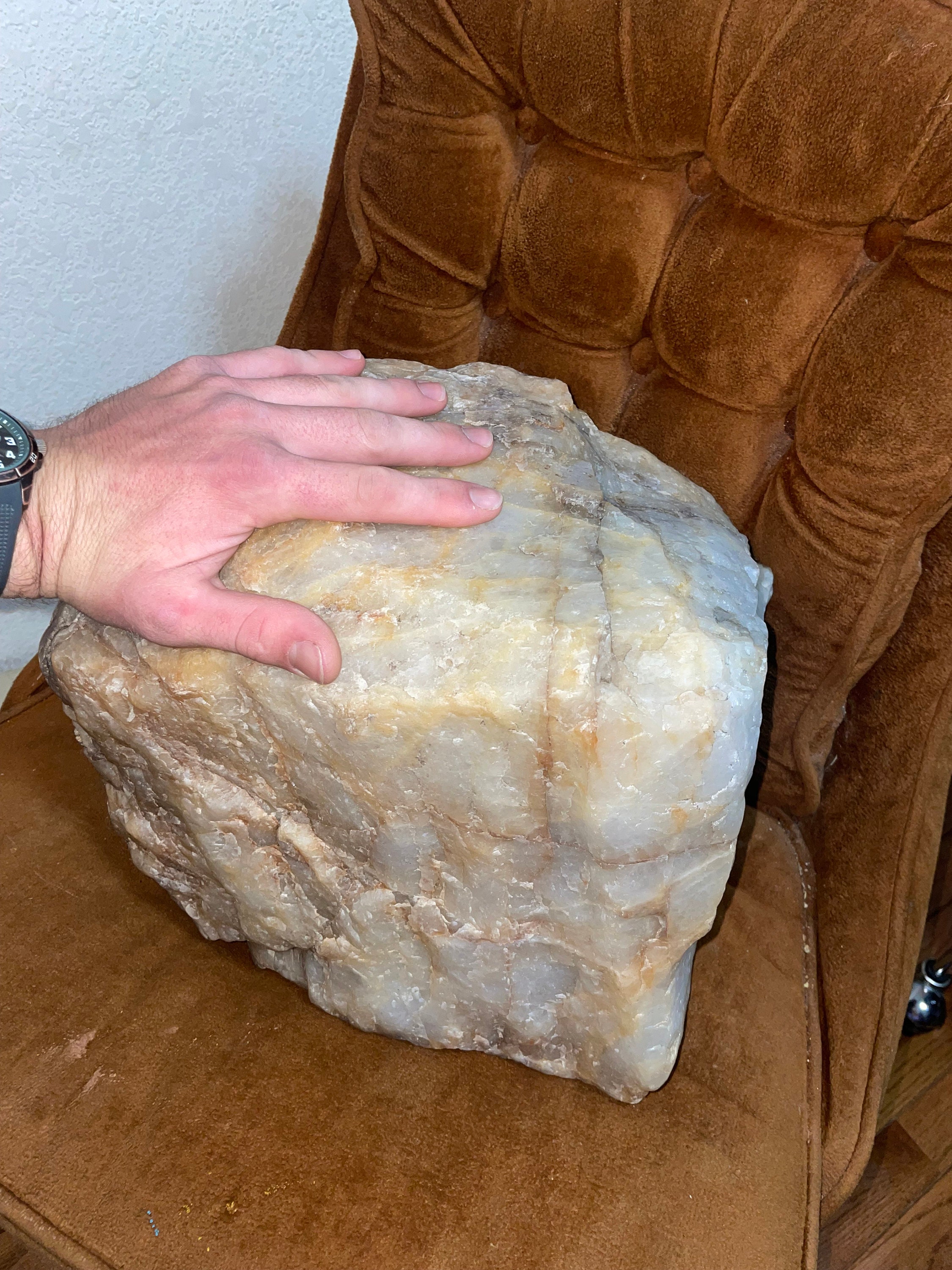 88 Lbs. XXXL White Quartz, Raw, Rough, Natural Stone, Home Décor, Extra ...