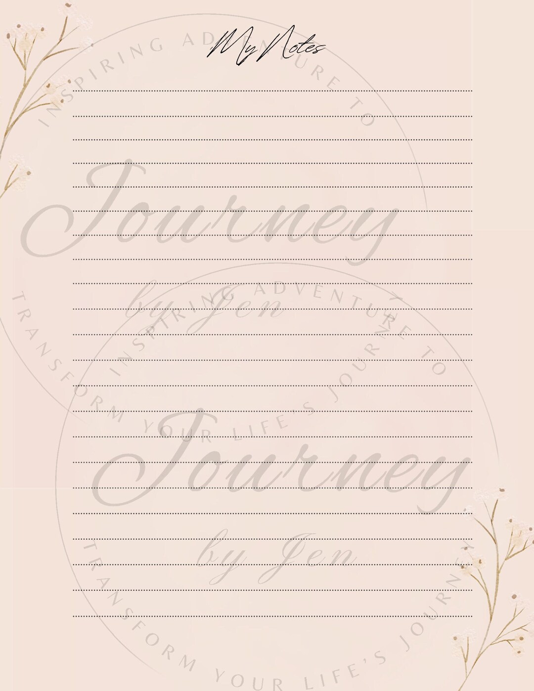 Printable Notes: Lists, Notes, to Do List, Lined Paper, Notebook Paper ...