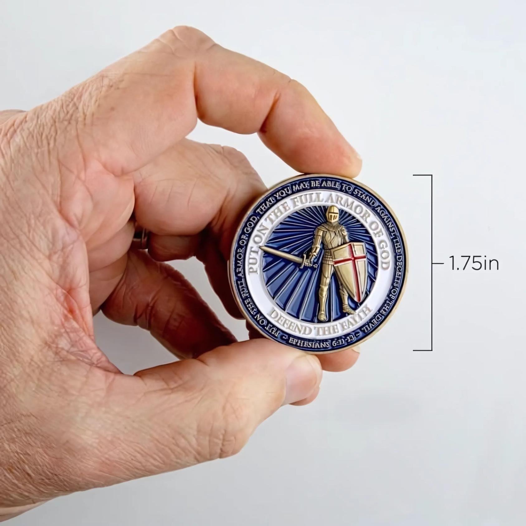 Armor of God Coin – Christian Challenge Medallion Gift for Men and ...