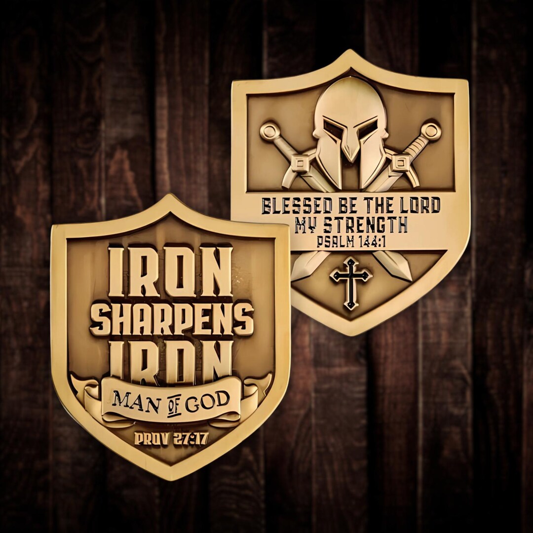 Iron Sharpens Iron Man of God Coin, Pastor Ministry Appreciation Gift ...