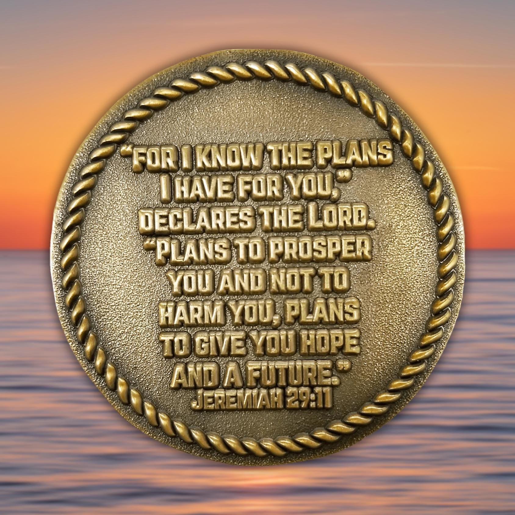 Anchored in Christ Recovery Medallion Sobriety Anniversary Gift, AA NA ...