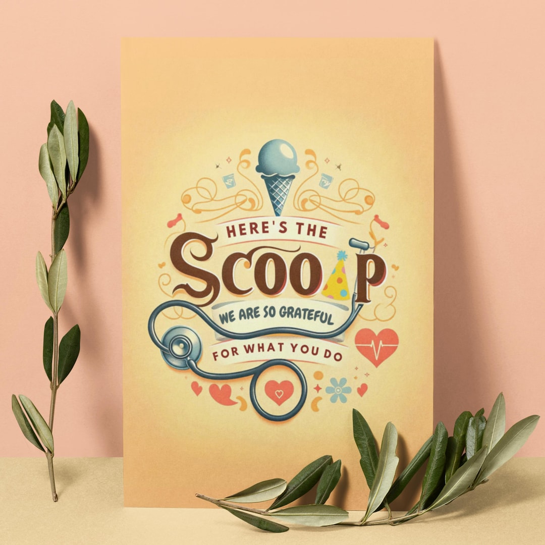 Nurse Appreciation Week Flyer: Ice Cream Theme Thank You (digital ...