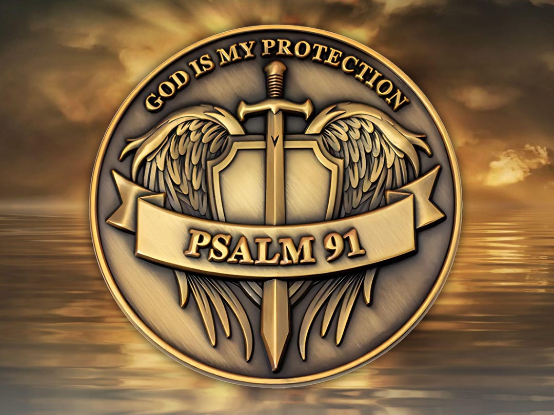 Psalm 91 Coin | Christian Military, Police and Firefighter Gift | God ...