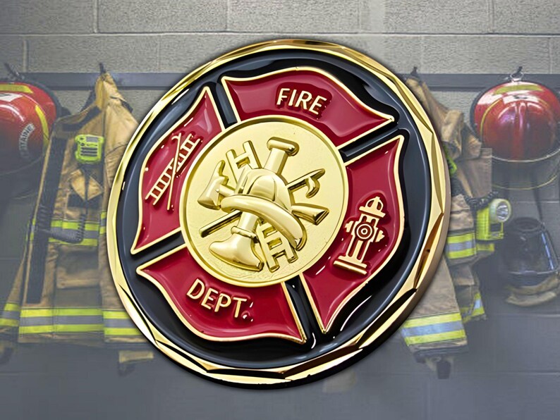 Firefighter Challenge Coin | Psalm 91 Protection Token | Christian Gift ...