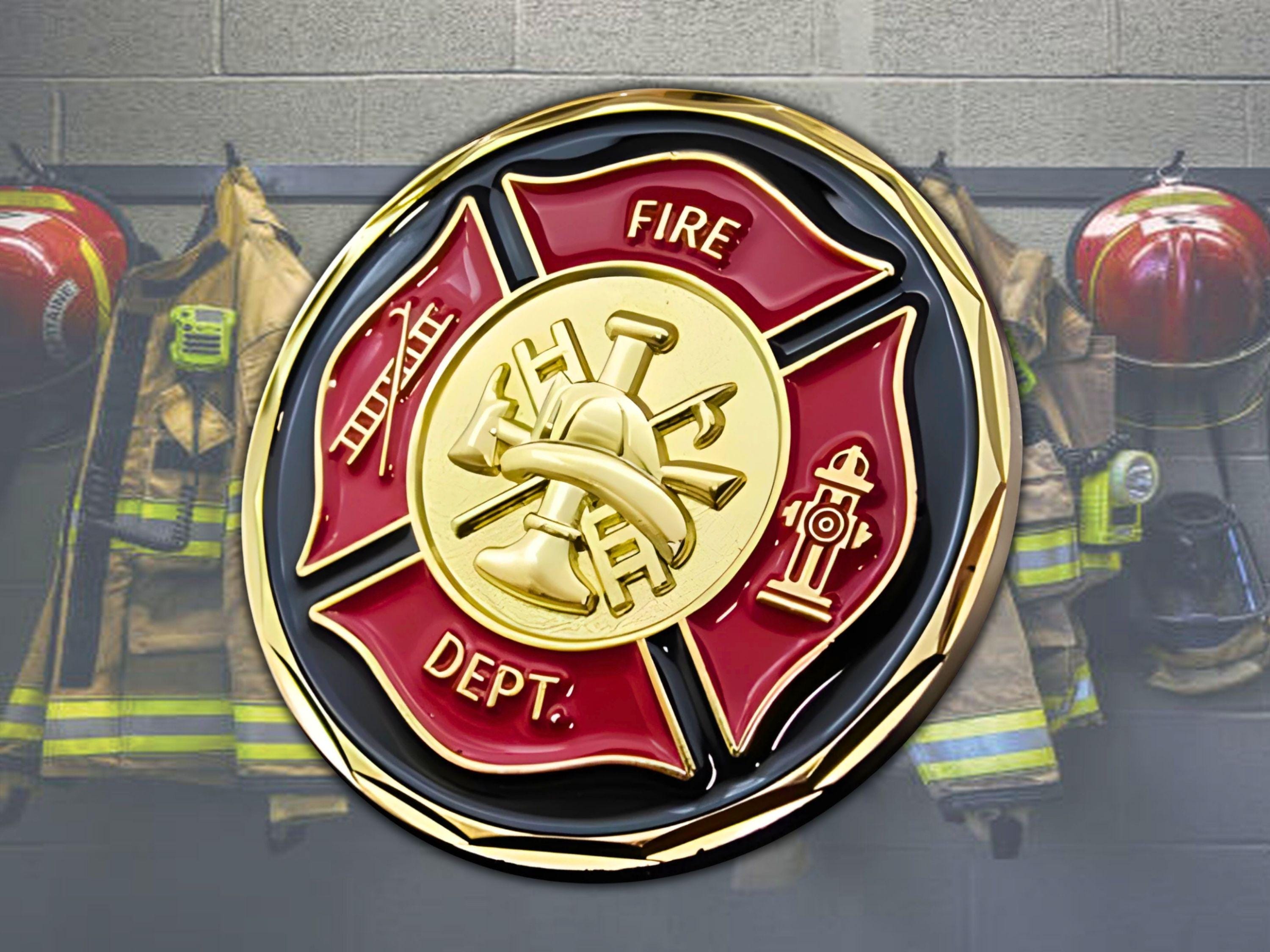Firefighter Challenge Coin | Psalm 91 Protection Token | Christian Gift ...