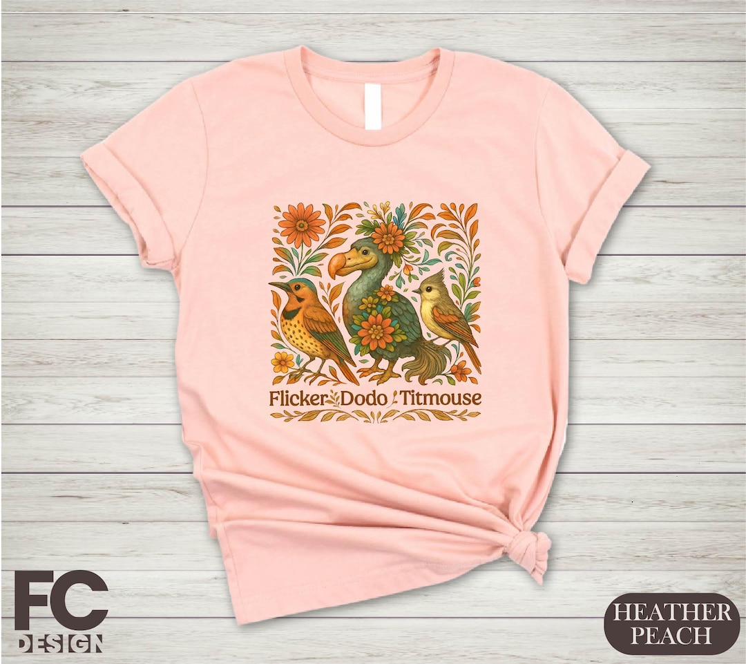 Flicker Dodo Titmouse Shirt, Anti Maga Bird Sweatshirt, Subtle Anti ...