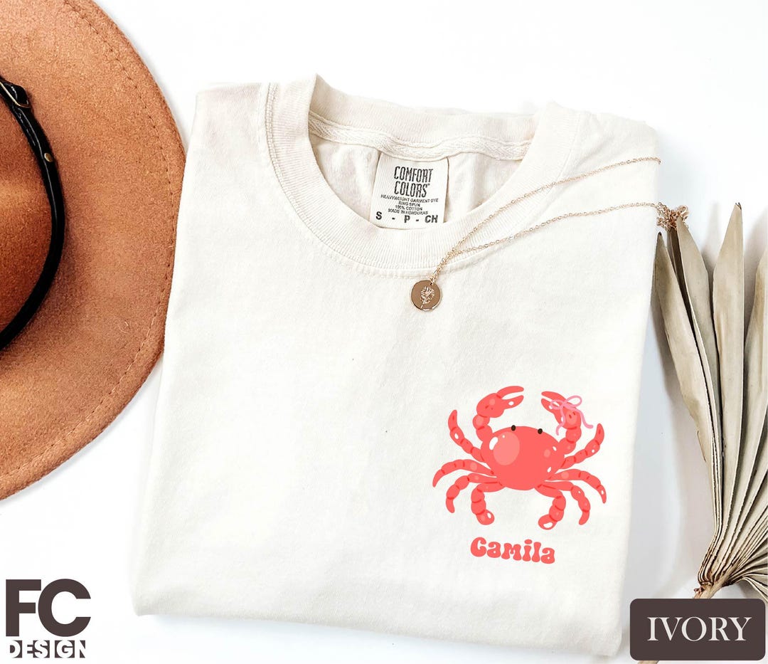 Custom Pocket Crabs Shirt, Summer Vacation T-shirt, Beach Trip T-shirt ...