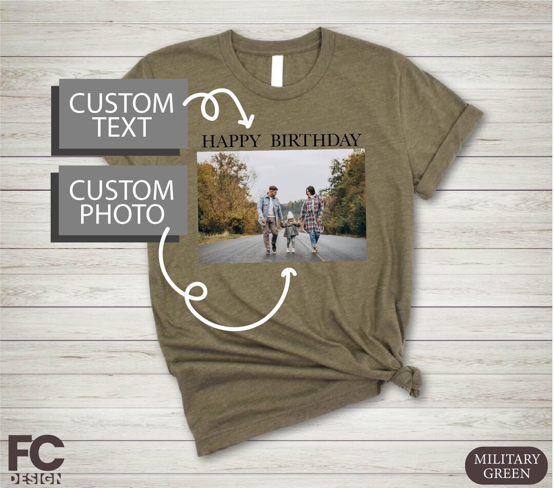 Custom Photo Shirt, Custom Picture Shirt, Personalized Photo Printing ...