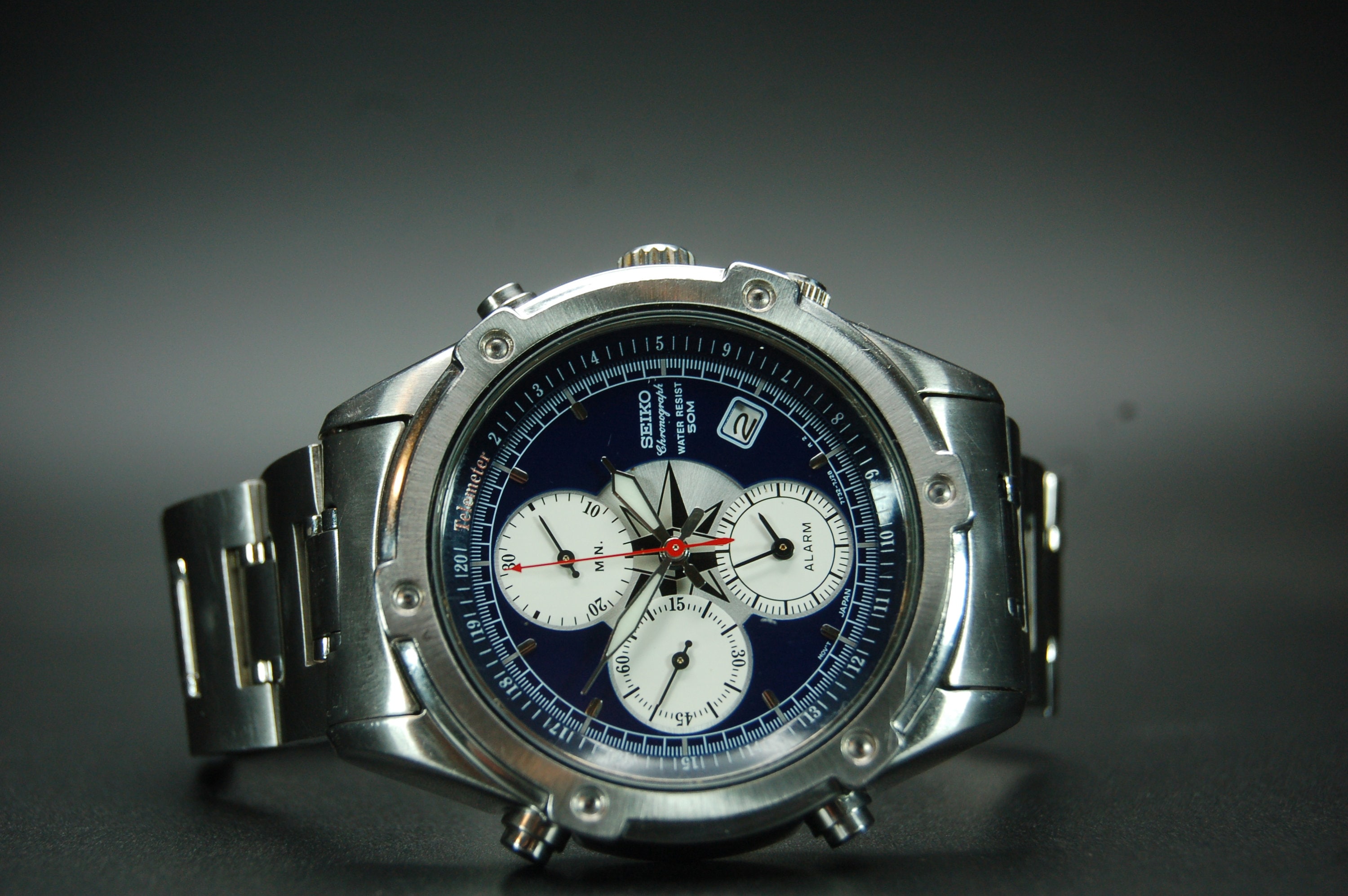 Vintage Seiko Telemeter Chronograph With Alarm - Etsy