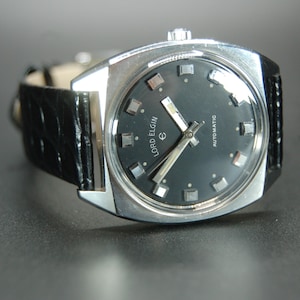 Vintage Lord Elgin Automatic Stainless Steel Watch - Etsy
