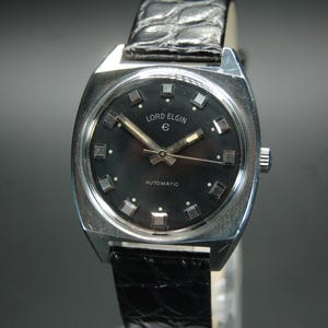 Vintage Lord Elgin Automatic Stainless Steel Watch - Etsy