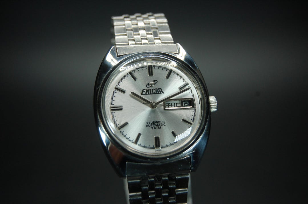 Beautiful Vintage Enicar Automatic Watch - Etsy
