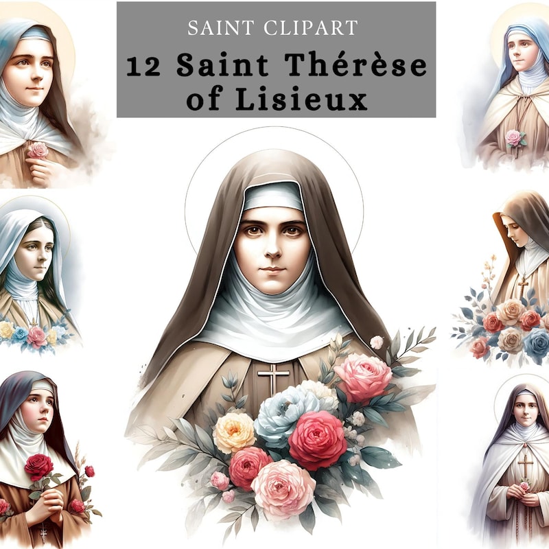 St Therese Clip Art - Etsy