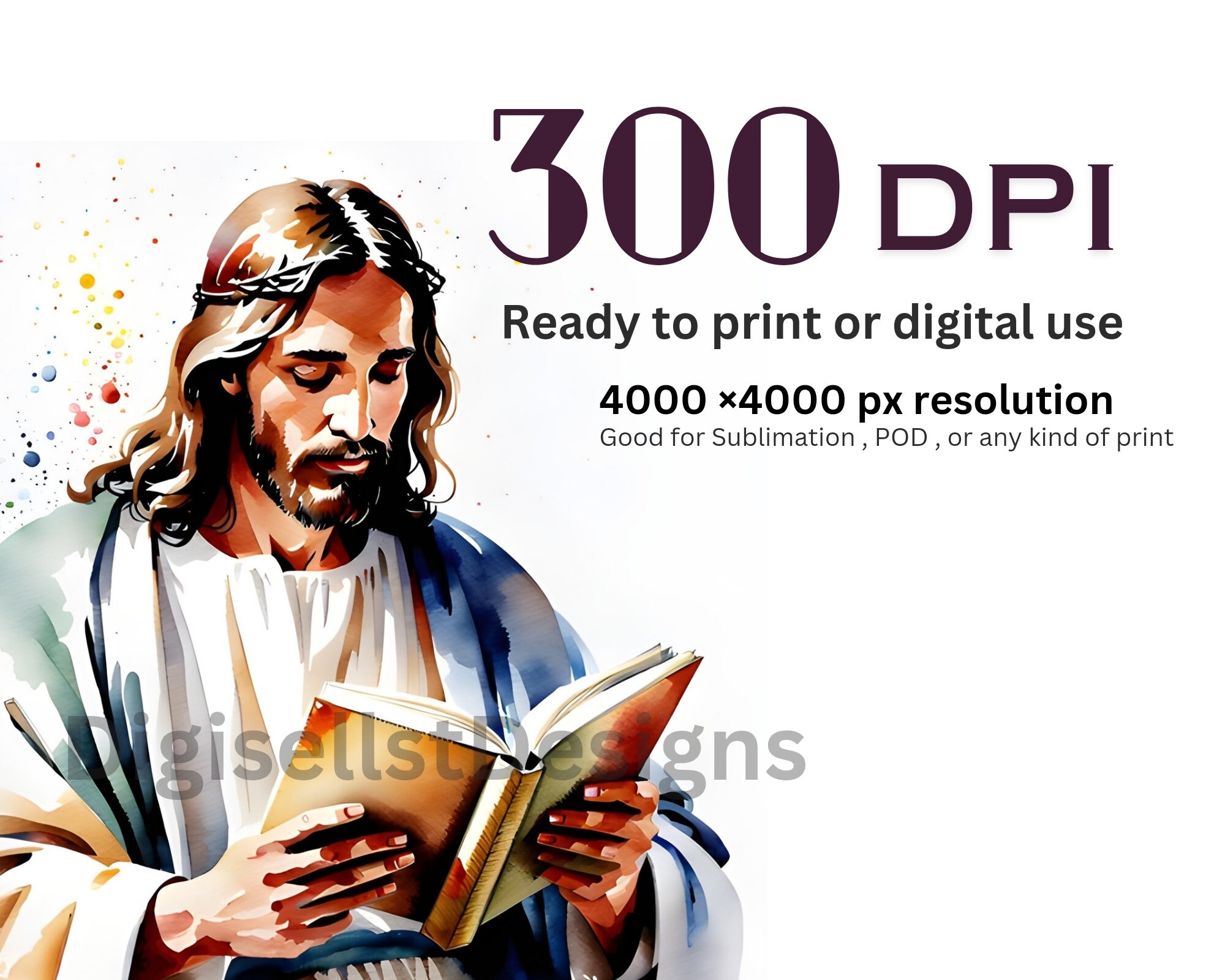 Jesus Reading Book Clipart , Jesus Reading Bible , Calm Jesus Poster ...