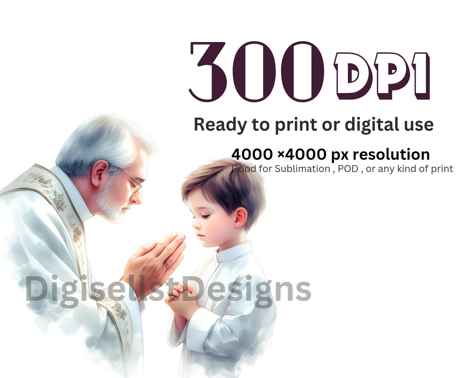 Boy's First Penance Clipart , Boy and Priest , Sacrament of Penance ...