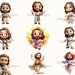 Whimsical Chibi Jesus Clipart PNG, 3d Cartoon Style Jesus Portrait ...