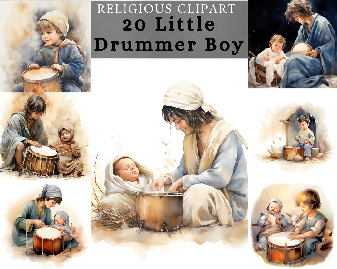 Little Drummer Boy Clipart Png, Birth of Jesus Clipart, Transparent ...