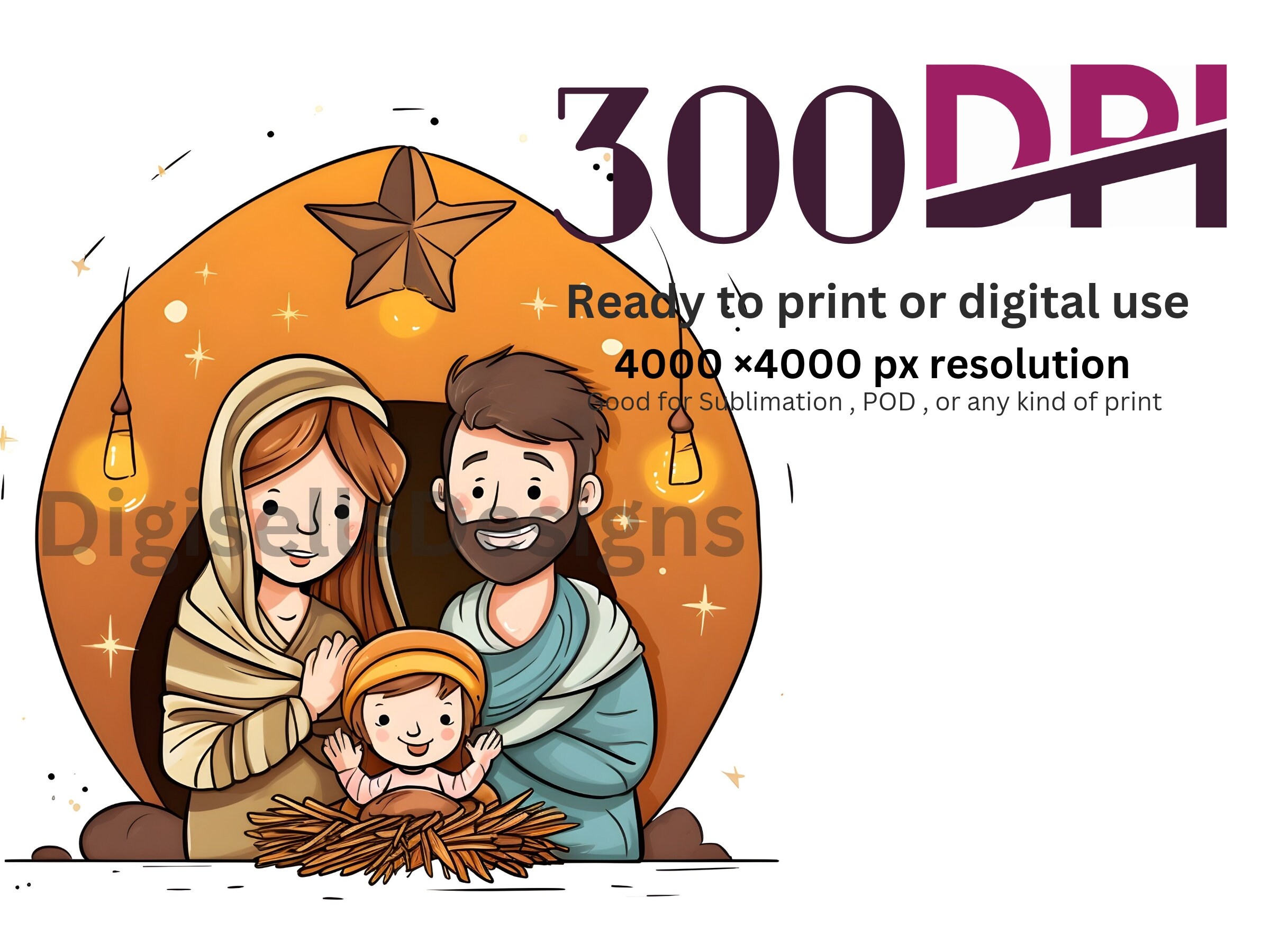 Nativity Scene Clipart Png, Holy Family Animated,birth of Jesus Clipart ...
