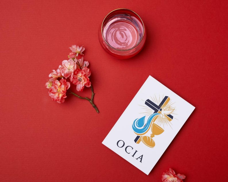 OCIA Sacramental Symbols Clipart, Printable Designs for Baptism, First ...
