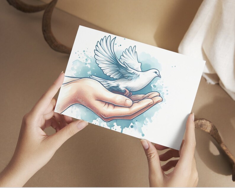 Holy Dove Clipart: Peace Symbol, God Worshipping (JPG Digital Download ...