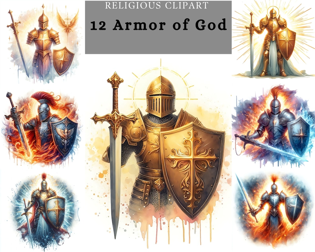 Armor of God Clipart , Full Armor of God , Christian Art , Jesus ...