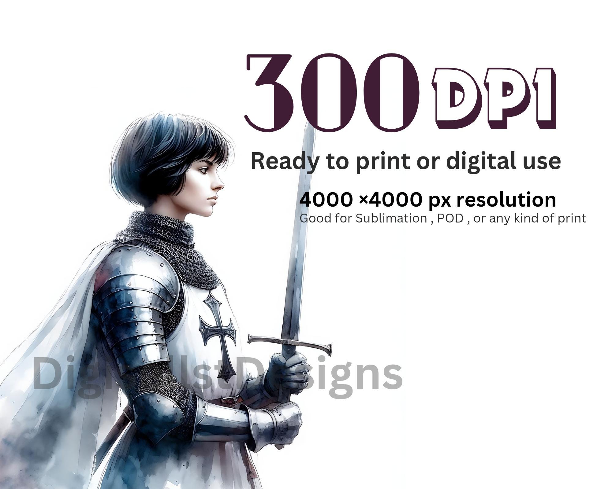 Saint Joan of Arc Clipart , Patron Saint of Soldiers , Heroine of Faith ...