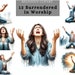 Worship in Tears Clipart,surrendered in Worship, Crying Out in Worship ...