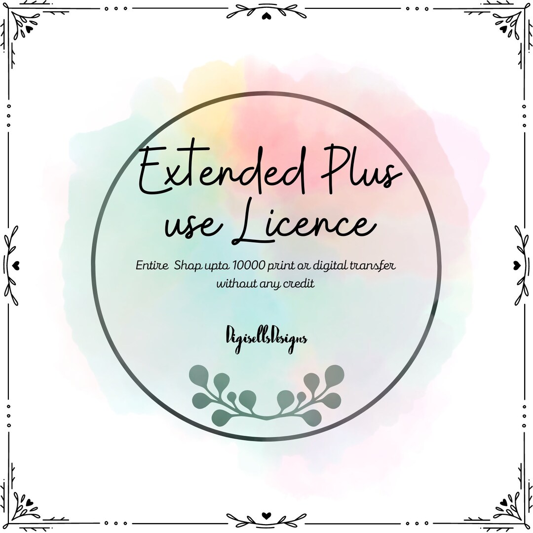 Extended Plus Commercial Licence, Commercial Licence for Digital or ...