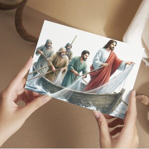 Miraculous Catch of Fish Clipart, Miracles of Jesus , Jesus and ...
