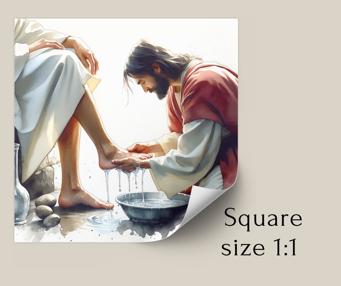 Jesus Washing Feet Clipart , Jesus Washing the Feet of His Disciples ...