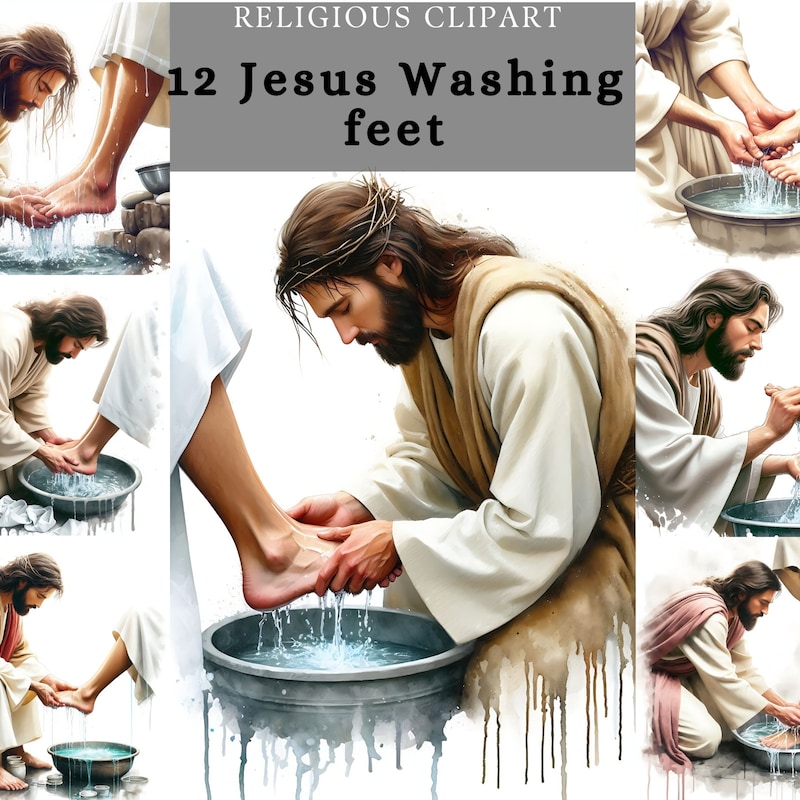 Jesus Washing Feet And - Etsy