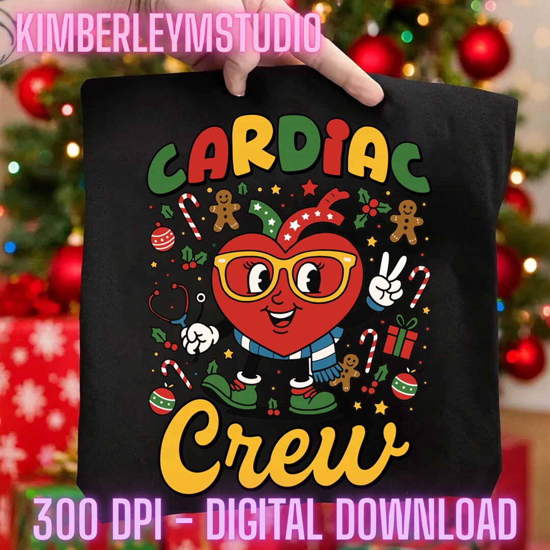 Cardiac Crew Christmas PNG: Heart Anatomy Design (digital Download) - Etsy