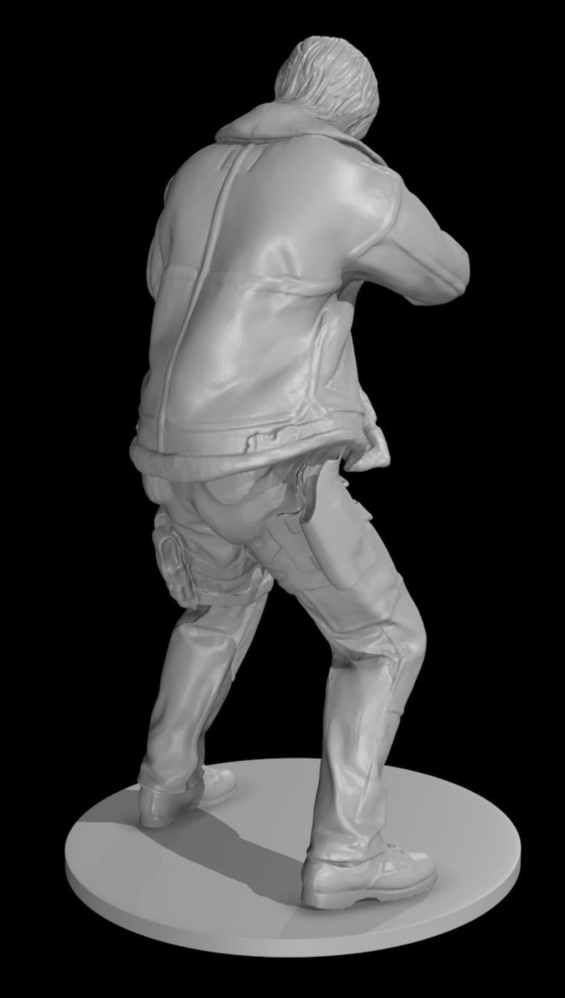 Leon Kennedy Resident Evil 4 3D Print OBJ File - Etsy