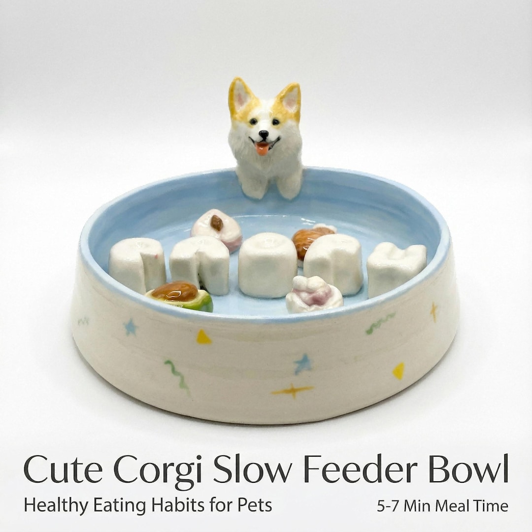 Custom Pet Slow Feeder Bowl – Personalized, Non-slip Raised Dish - Etsy