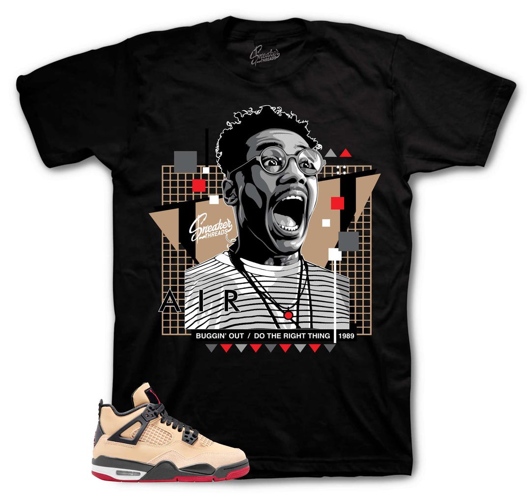 T-shirt to Match Retro 4 Pizza GS Sneakers - Buggin Out Shirt - Etsy