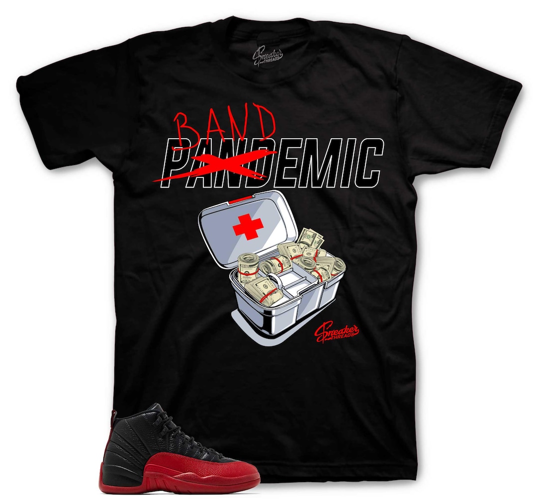 Shirt Design to Match Retro 12 Flu Game Sneakers - Bands Sneaker Tee - Etsy