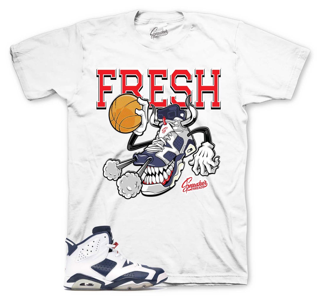 Sneaker Tees to Match Retro 6 Olympic - Fly Kicks Shirt - Etsy