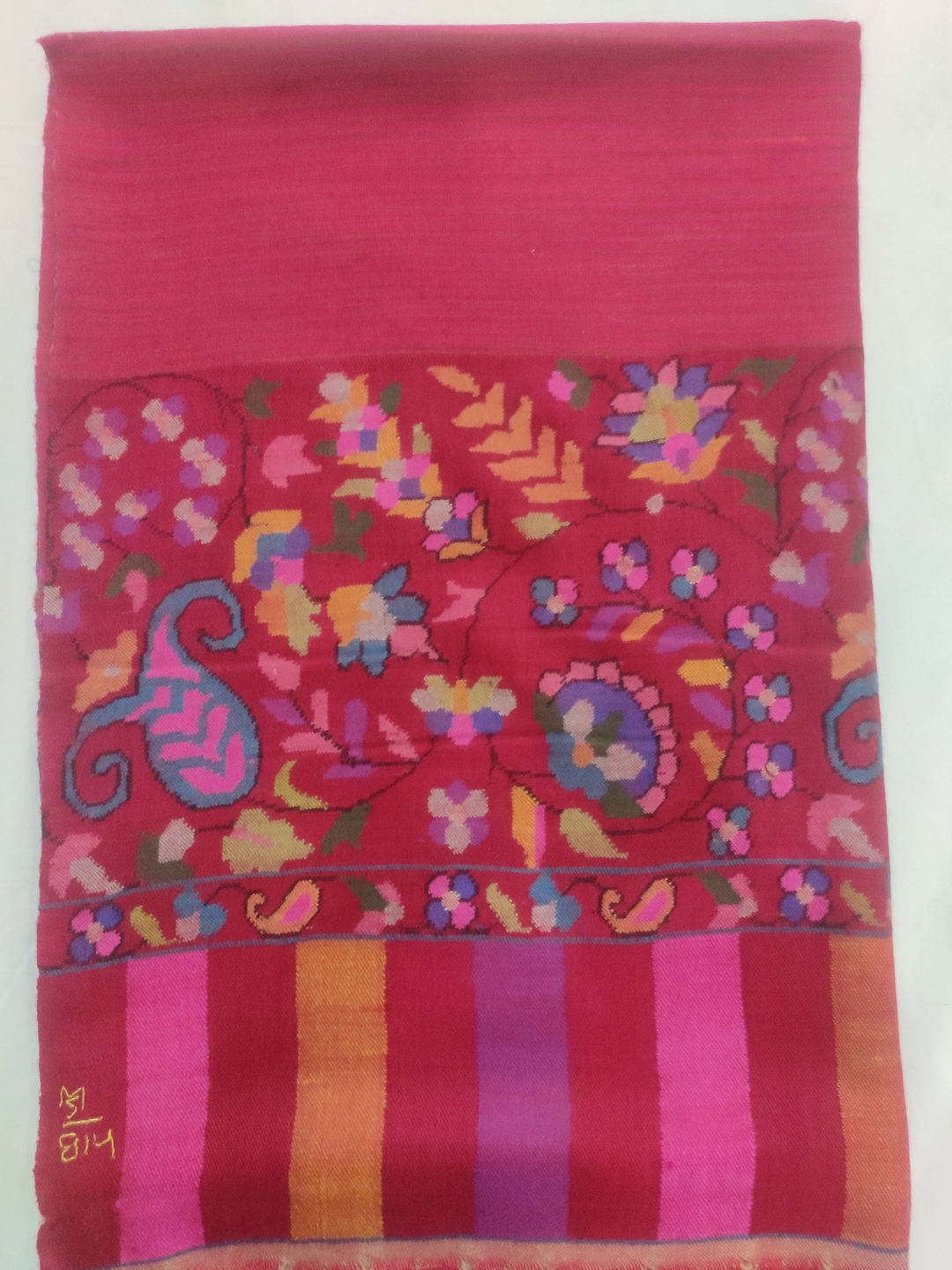 Kashmiri embroidered kani red color shawls Pure Pashmina shawl, kani ...