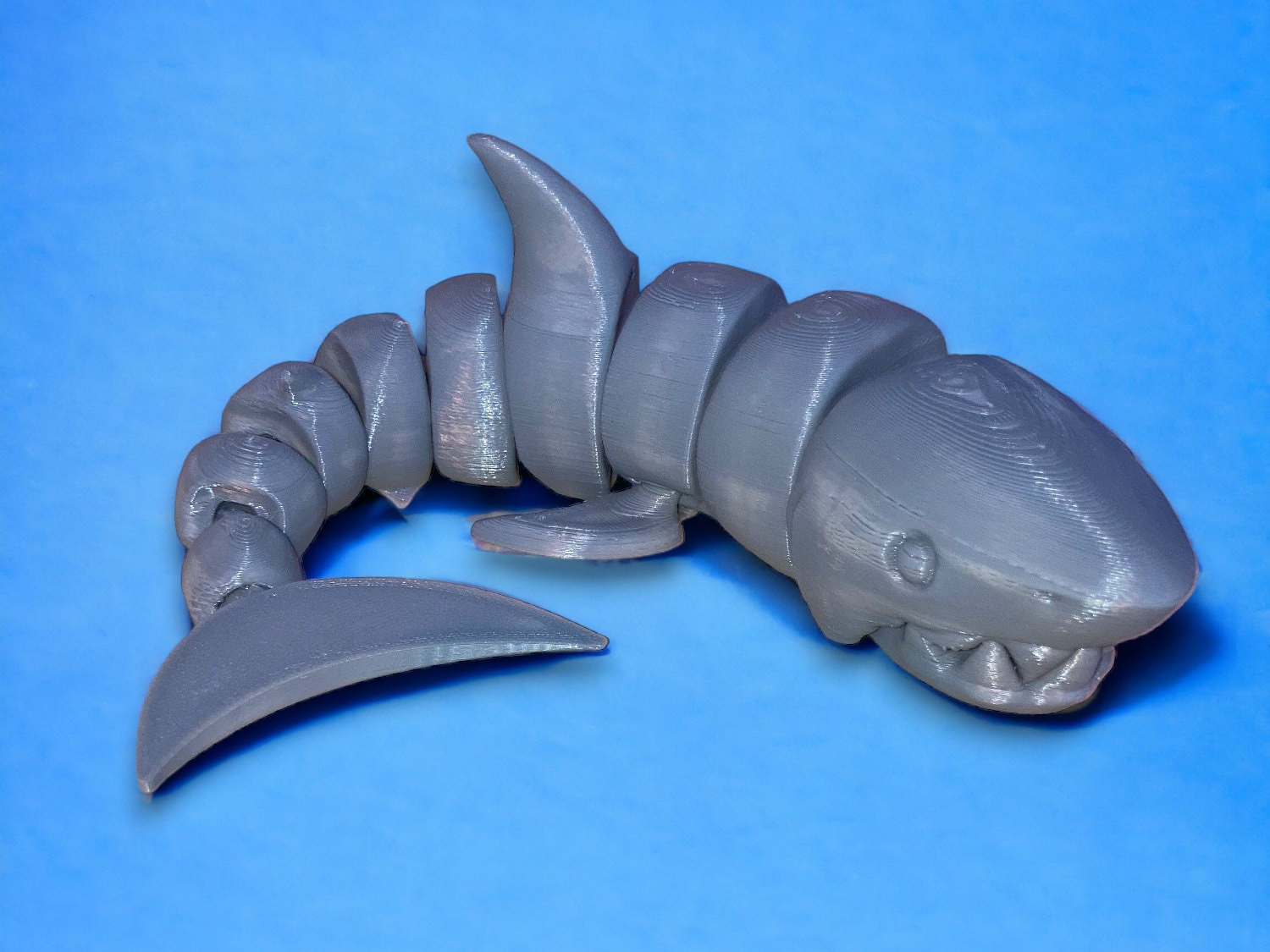 3D Printed Articulated Shark Toy - Etsy