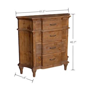 Vintage Rustic Wooden Dresser - Farmhouse Decor, Handmade Storage Chest ...